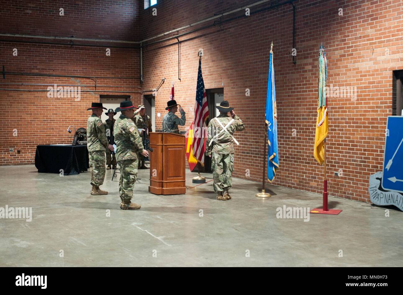 Soldiers with Bravo Troop, 1st Squadron, 180th Cavalry Regiment, 45th ...