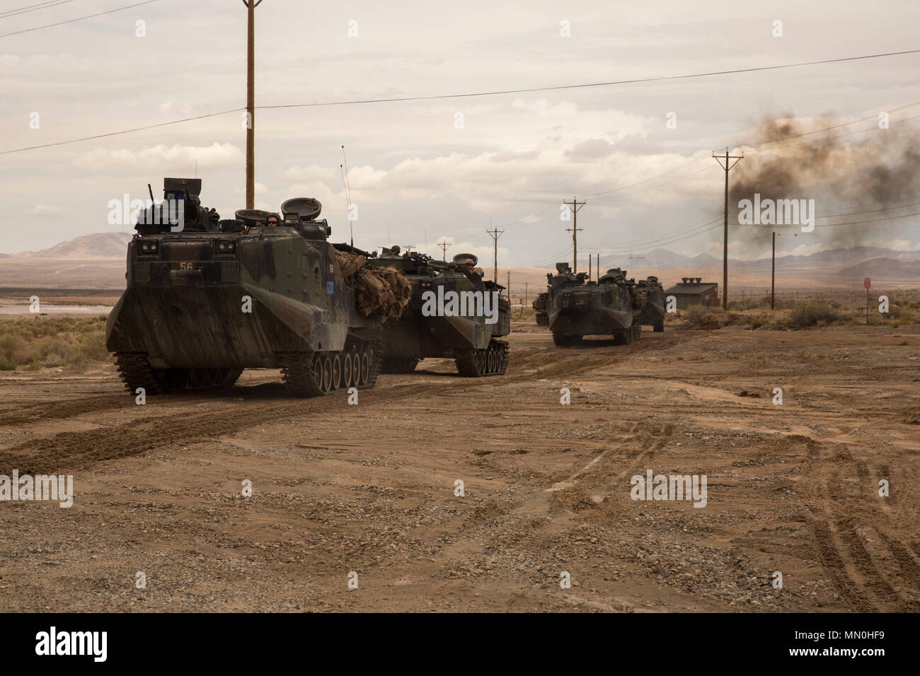 U.S. Marine Corps assault amphibious vehicles with 2nd Amphibious ...