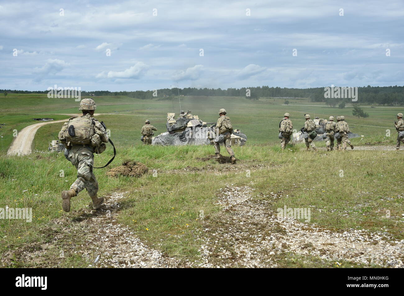 U.S. Soldiers with Chaos Company, 1st Battalion, 68th Armor Regiment ...