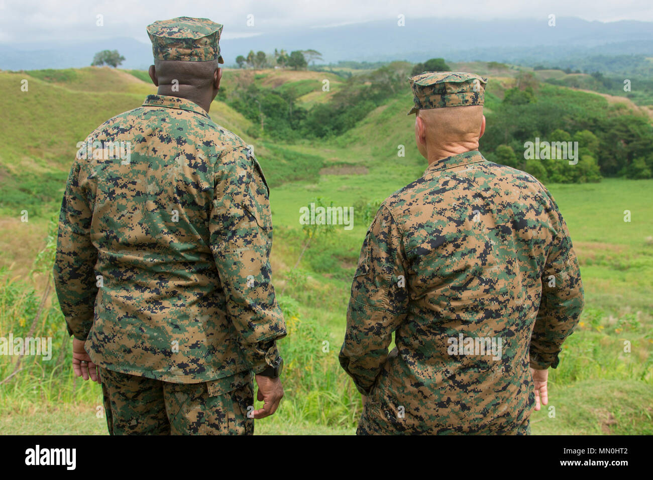 Commandant of the Marine Corps Gen. Robert B. Neller, right, and ...