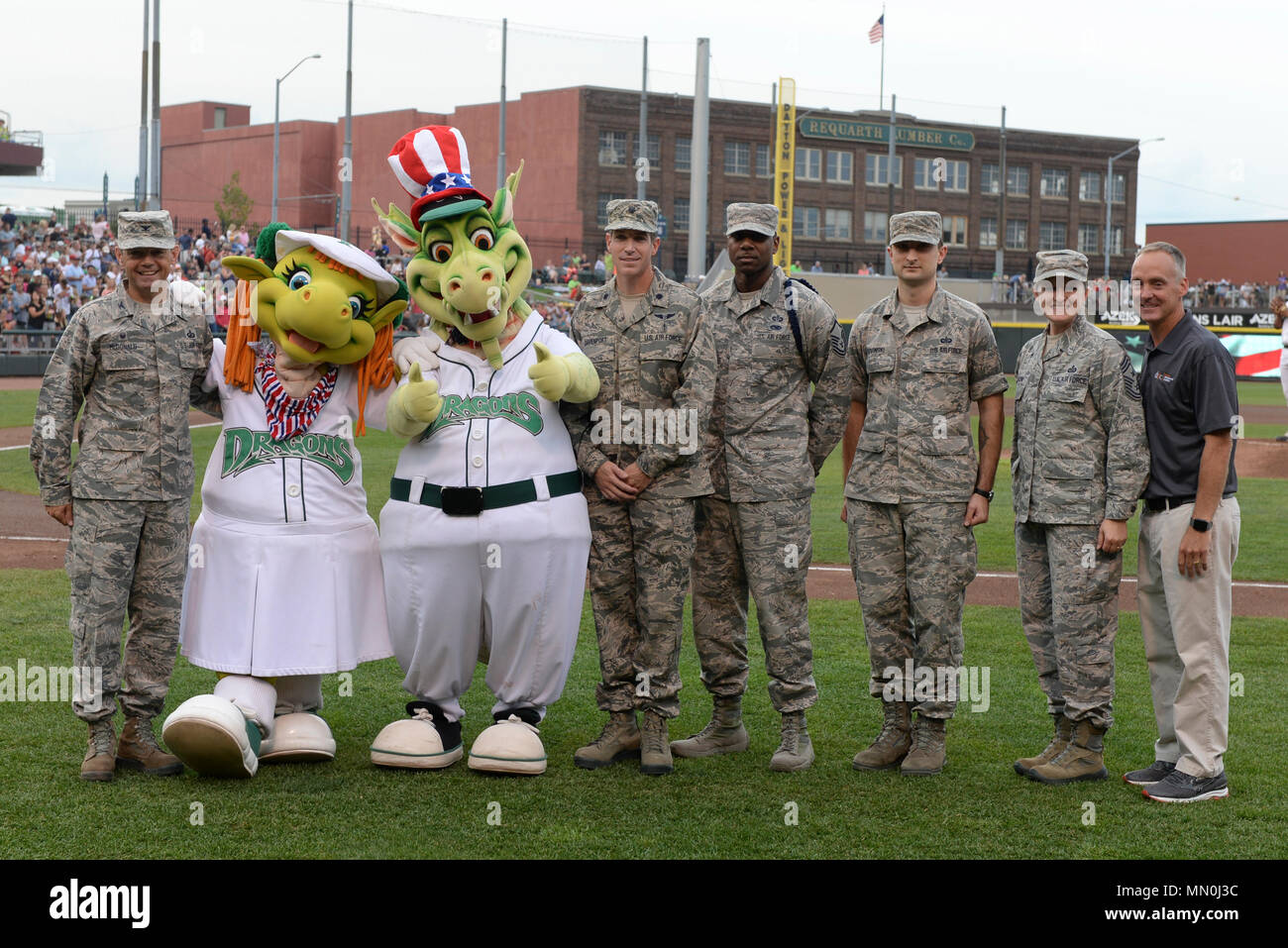 Col. Bradley W. McDonald, 88th Air Base Wing commander (left), Chief ...