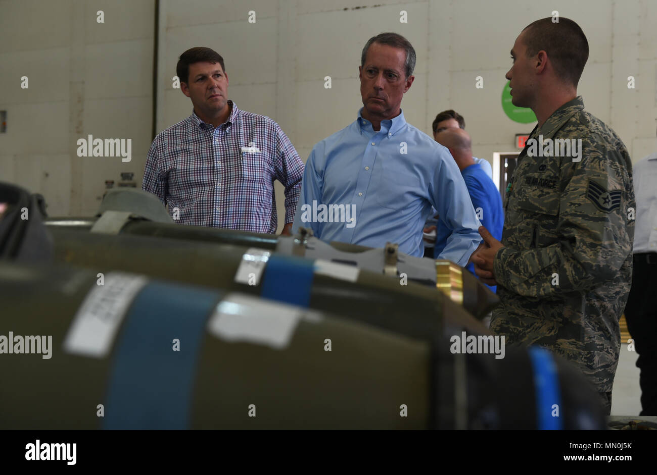 U.S. Air Force Staff Sgt. Zakkary Bunting, right, 7th Aircraft ...