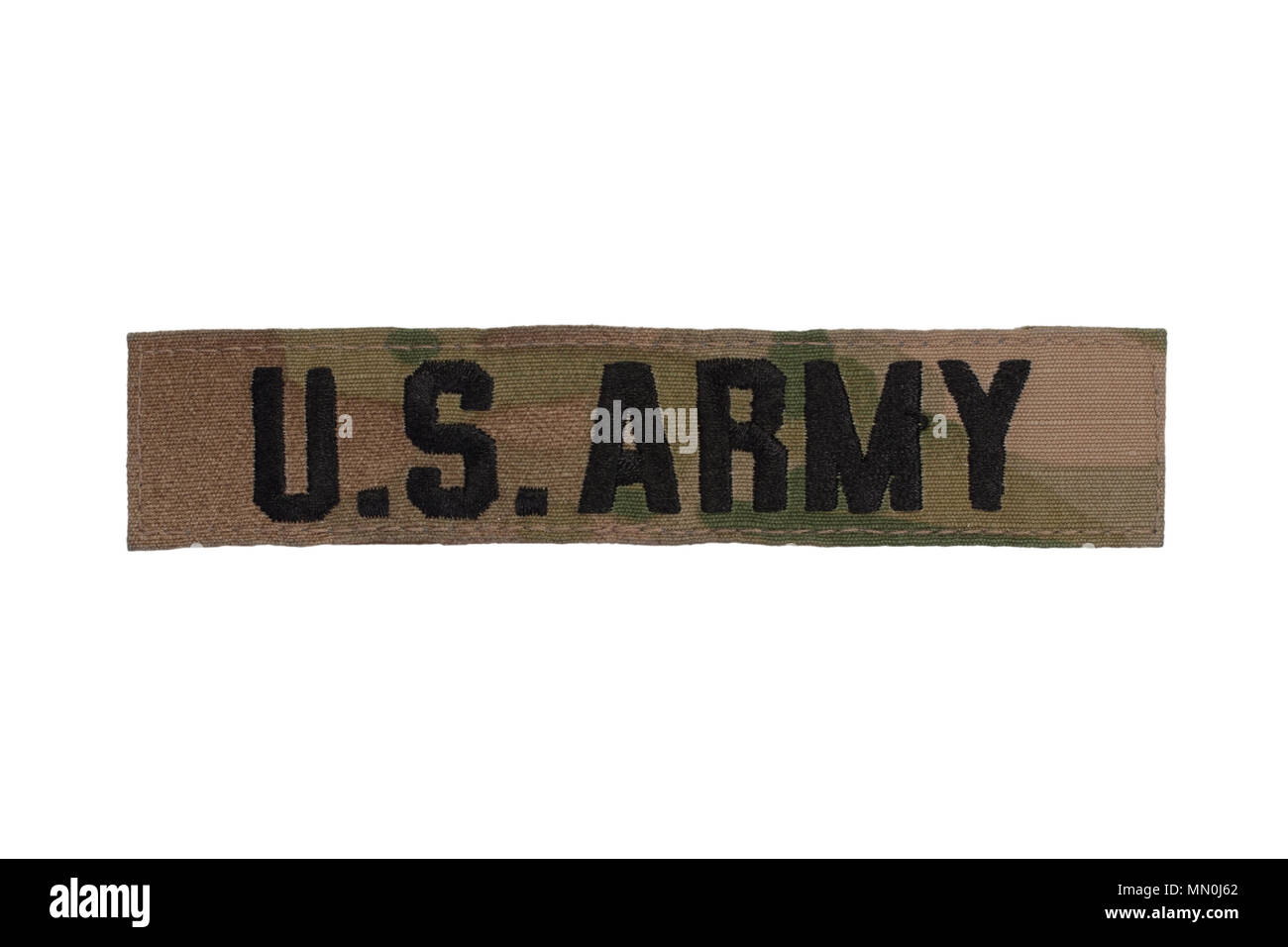 us army camouflaged uniform name badge Stock Photo - Alamy