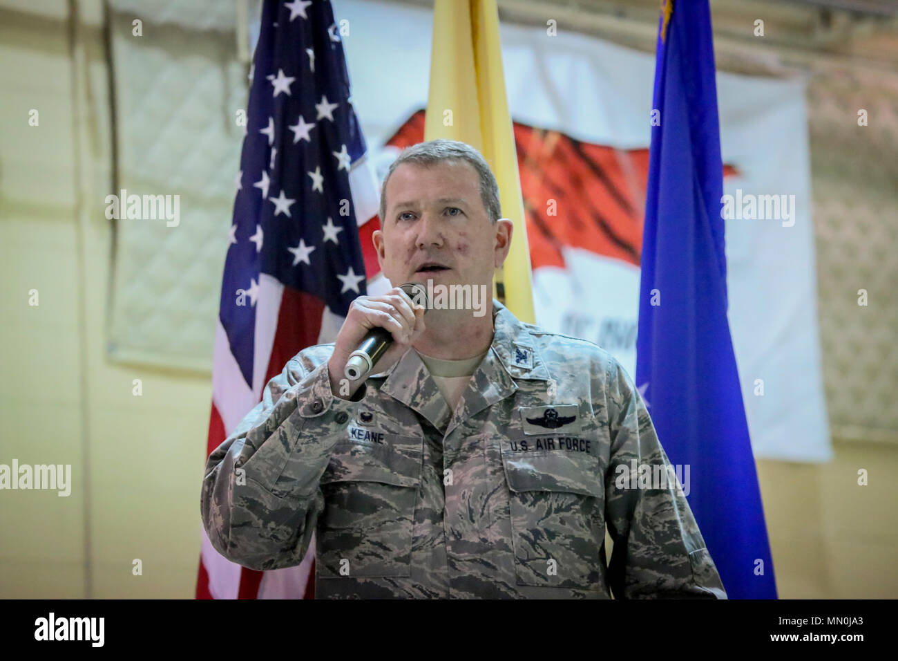 U.S. Air Force Col. Andrew P. Keane, Commander of the New Jersey Air ...