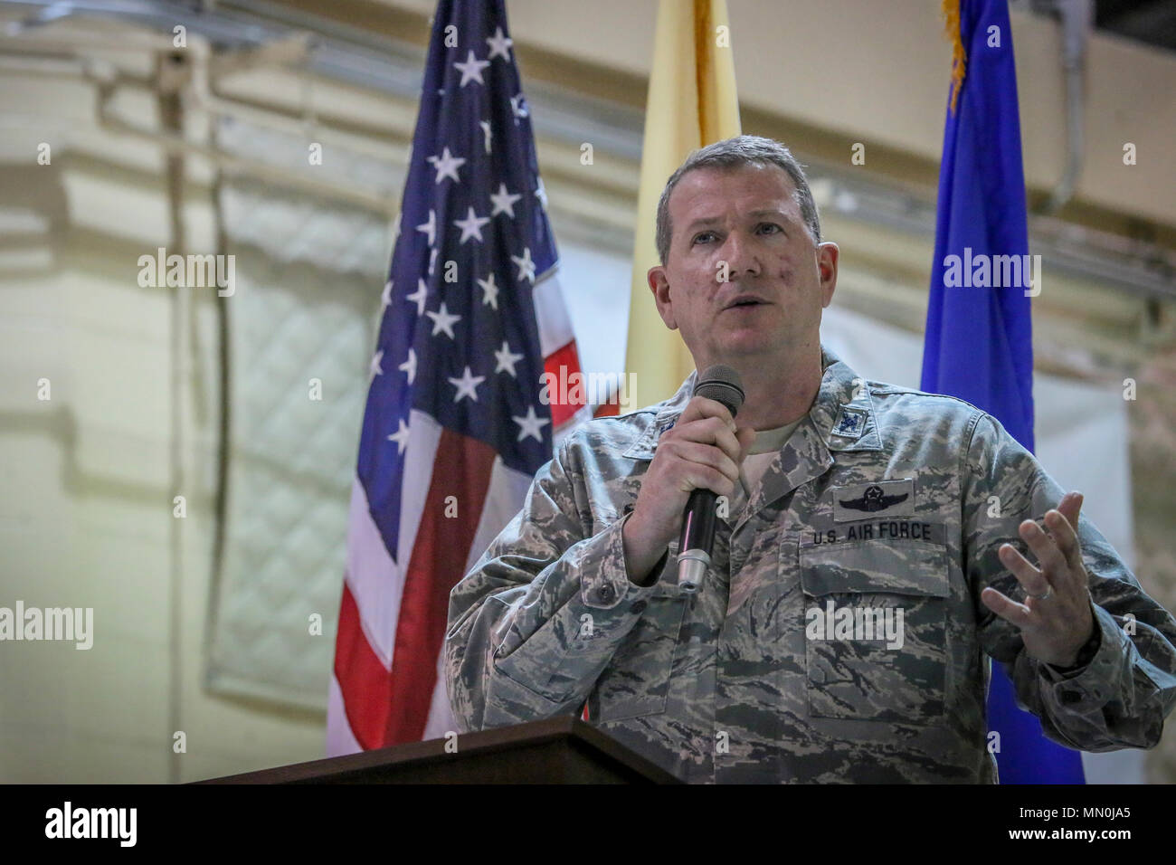 U.S. Air Force Col. Andrew P. Keane, Commander of the New Jersey Air ...