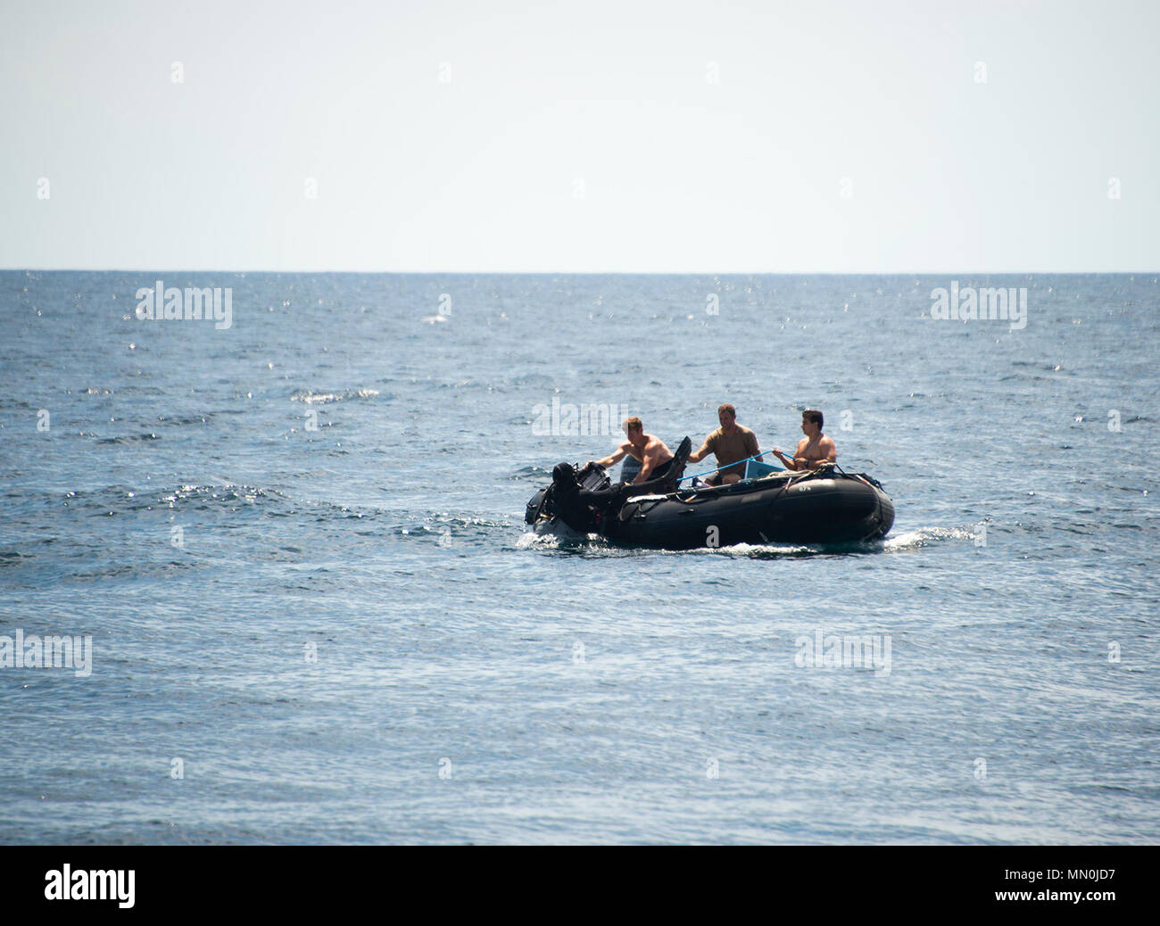 170806-N-SF508-104 ATLANTIC OCEAN (Aug. 6, 2017) Sailors assigned to ...