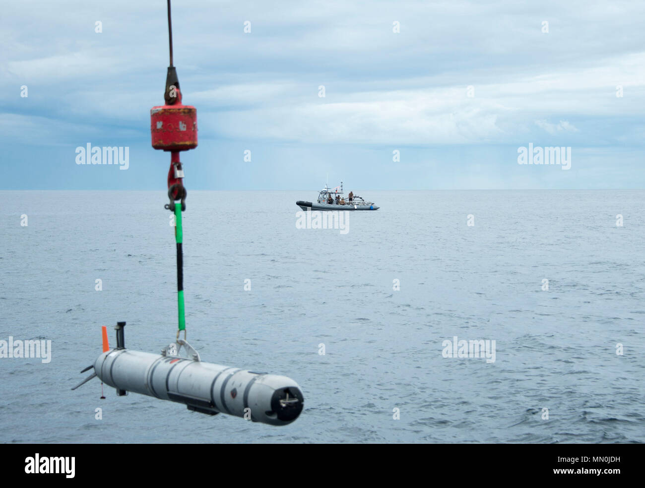 170804-N-SF508-111 ATLANTIC OCEAN (Aug. 4, 2017) Sailors assigned to ...