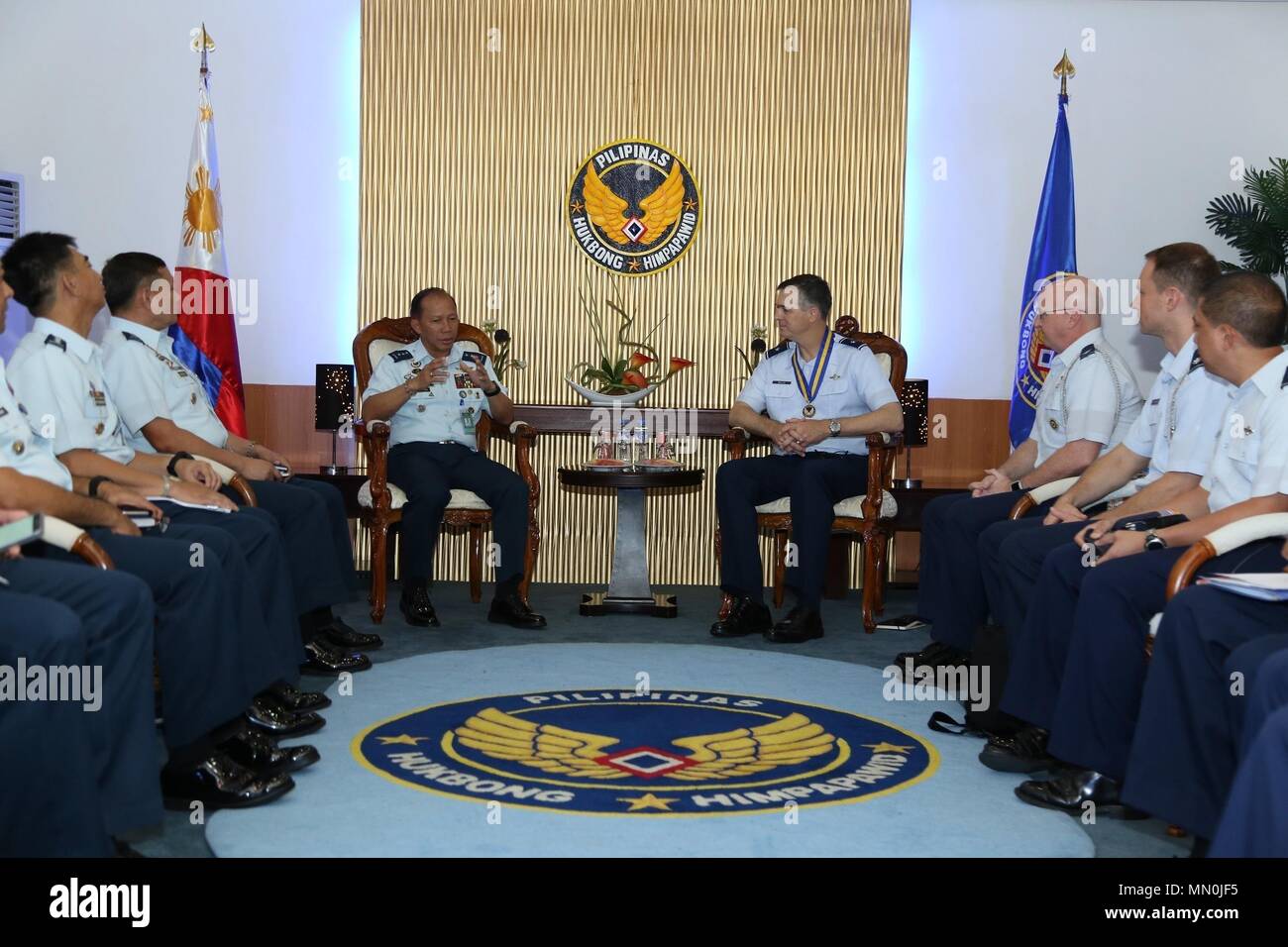 Philippine Air Force (PAF) Lt. Gen. Edgar Fallorina, PAF commanding ...