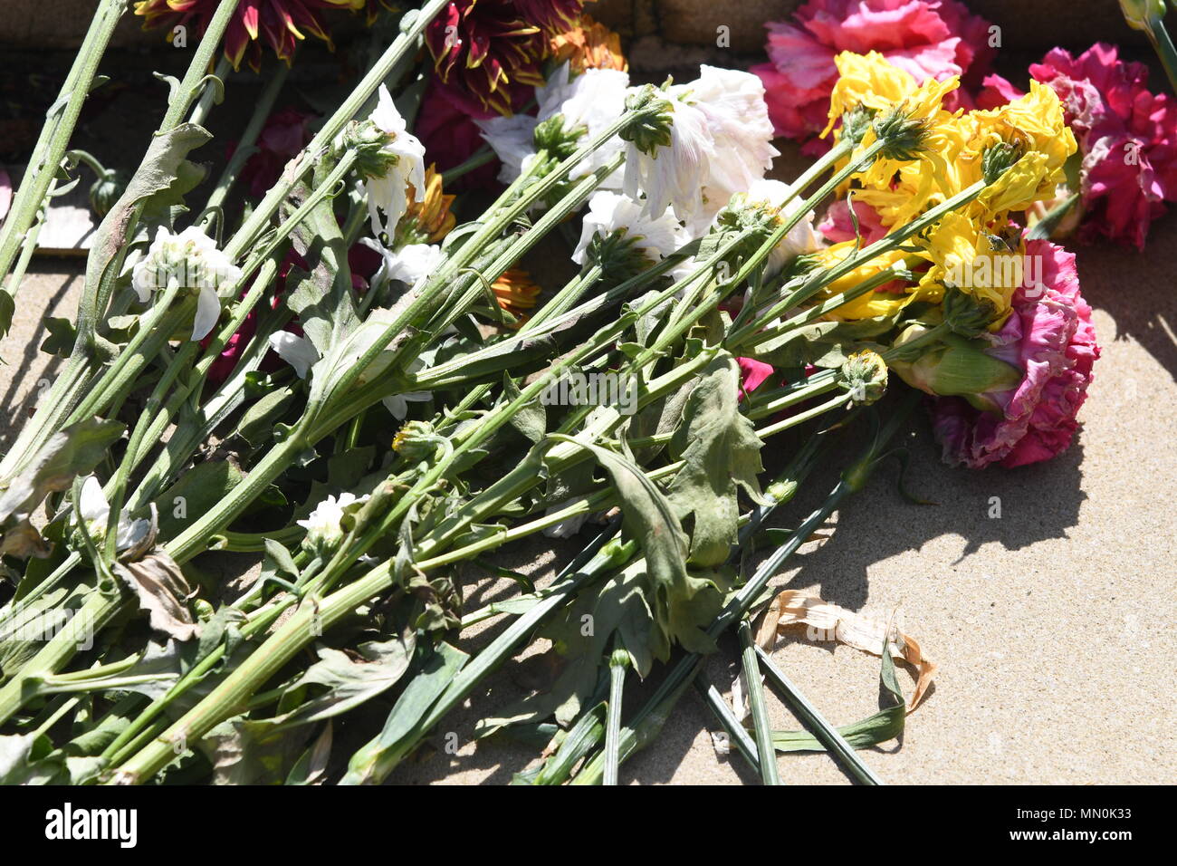 Old commemorative flowers hi-res stock photography and images - Alamy