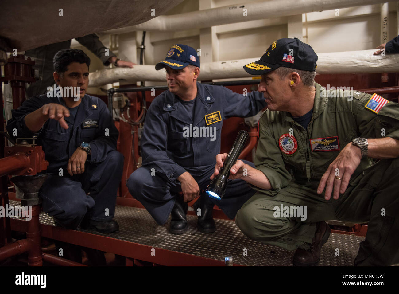 170805-N-MJ135-939 PACIFIC OCEAN (Aug. 5, 2017) Rear Adm. Steve Koehler ...