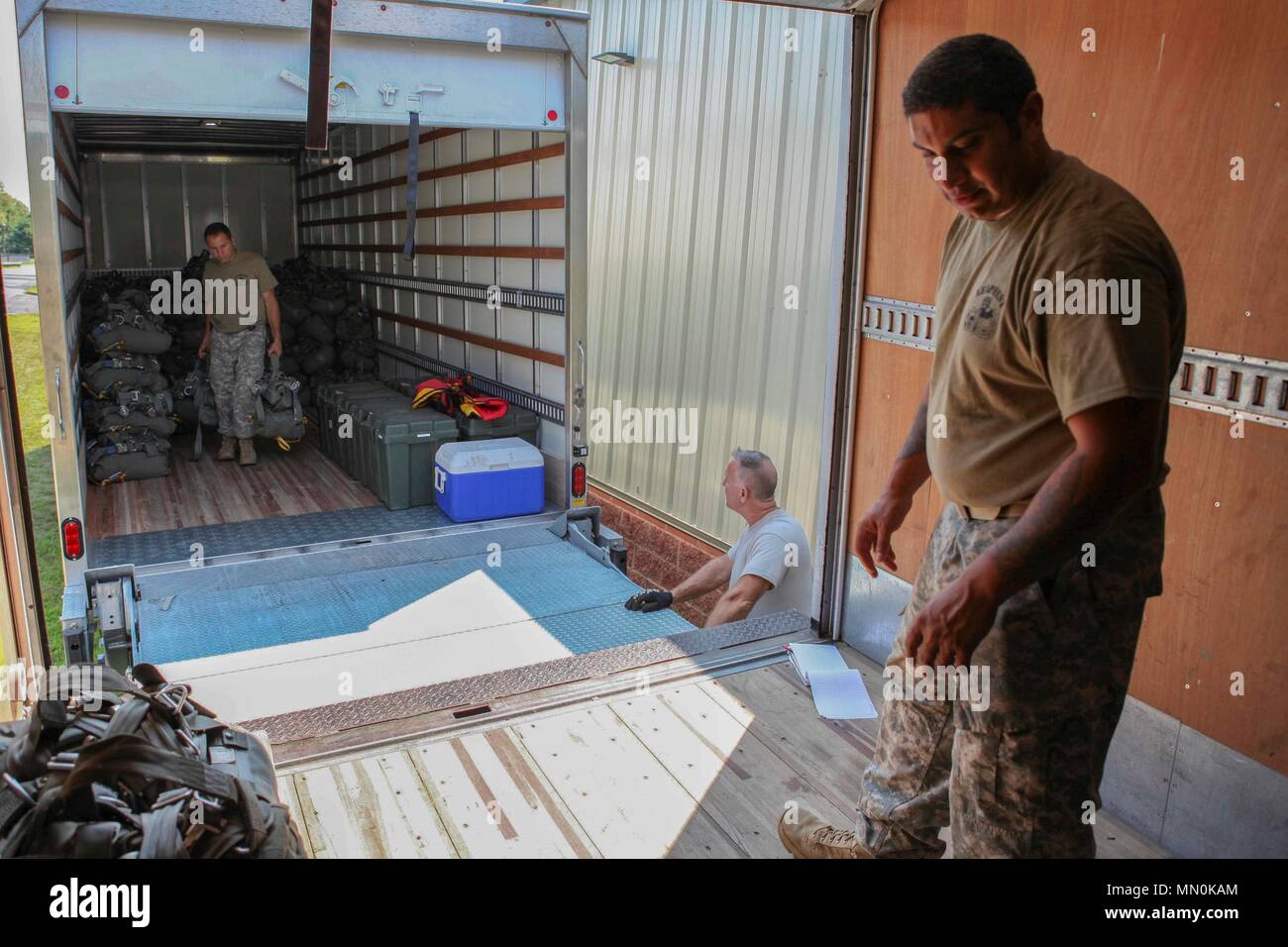 U.S. Army Sgt. Roger Montanez, from the 56th Troop Command Army ...