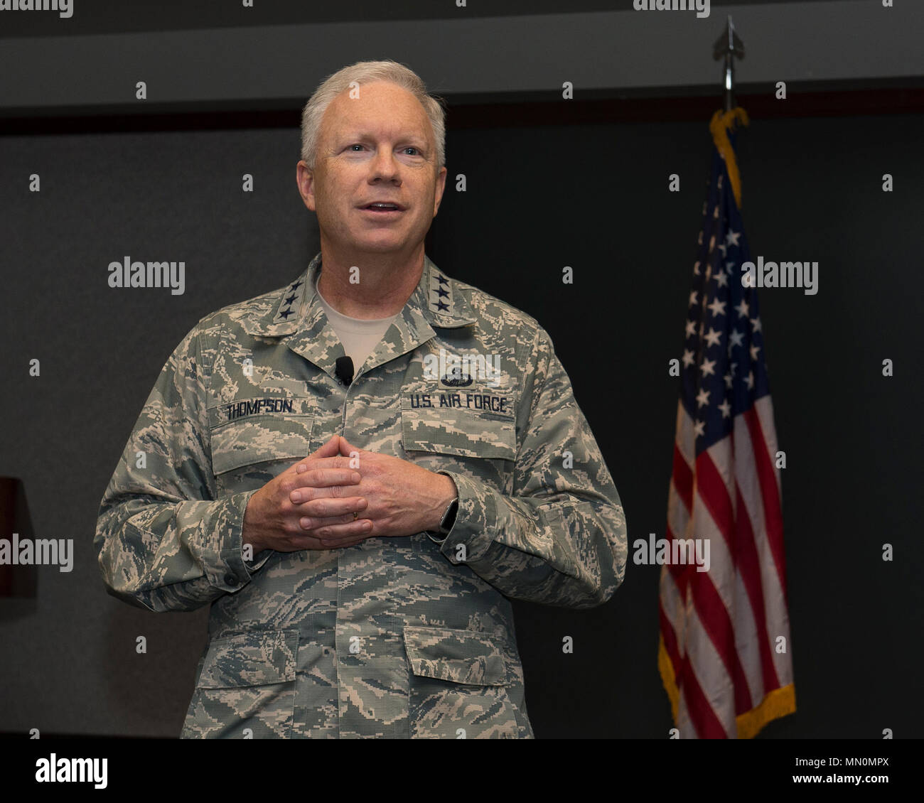 PETERSON AIR FORCE BASE, Colo.- U.S. Air Force Lt. Gen. John Thompson ...