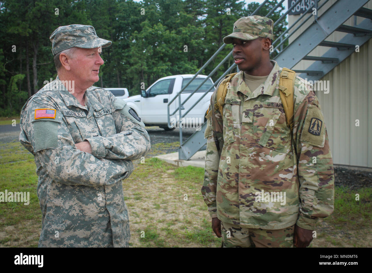 Army Reserve Soldier Col. Jesse McCurley, officer-in-charge of the G-4 ...