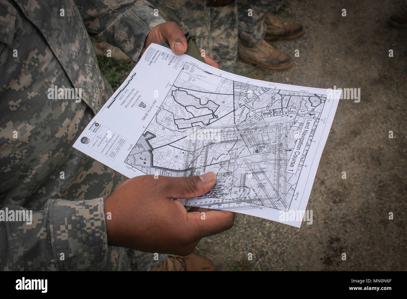 An Army Reserve Soldier with the 335th Signal Command (Theater) uses a ...