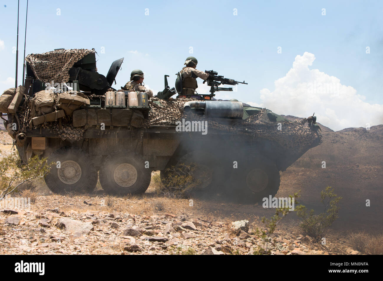 U.S. Marines with Apache Company, 3rd Light Armored Reconnaissance ...