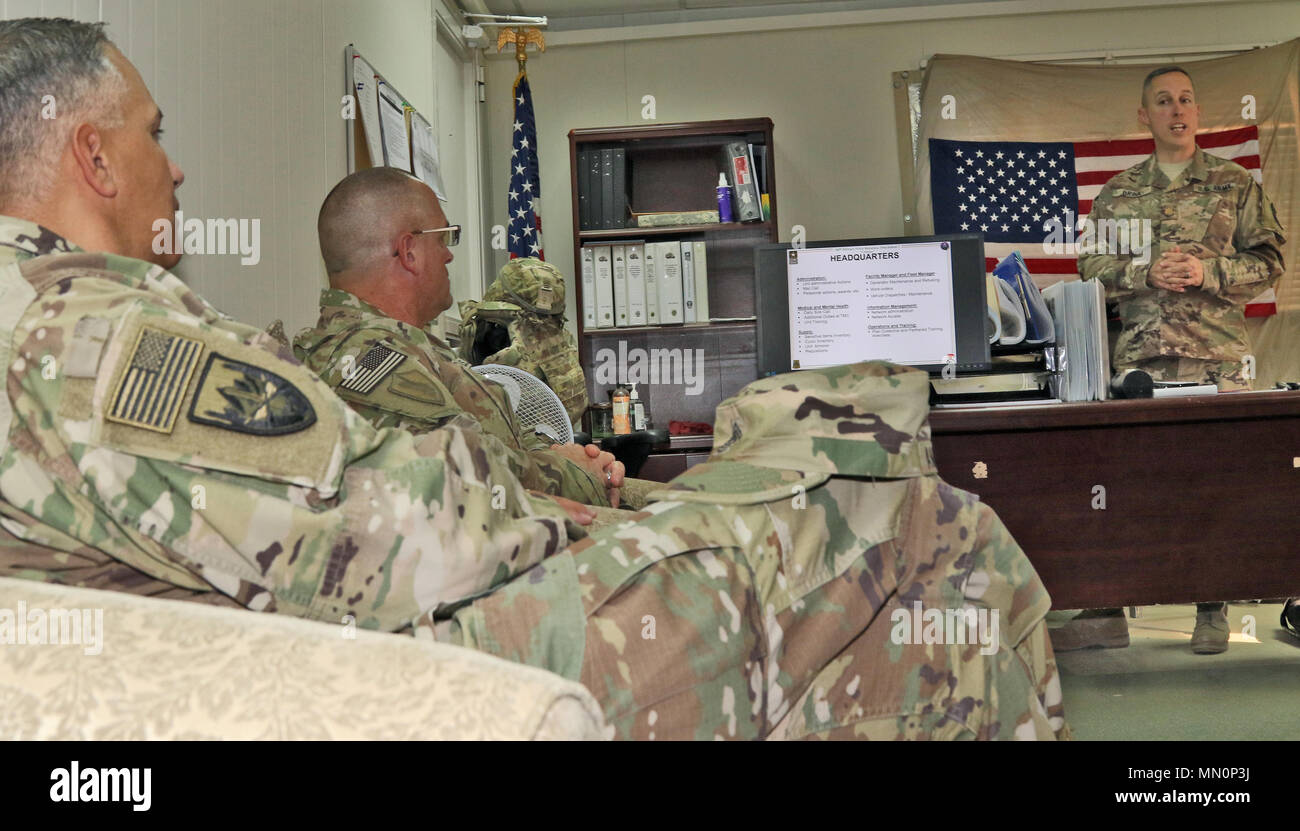 U.S. Army Maj. Larry Brink (right), commander, 340th Military Police ...