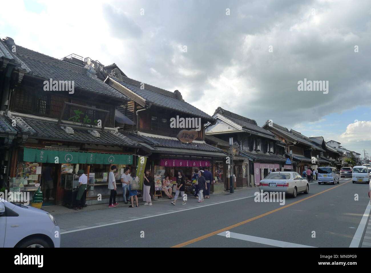 Kawagoe Main Street with Kurazukuri Stores in Japan Stock Photo - Alamy