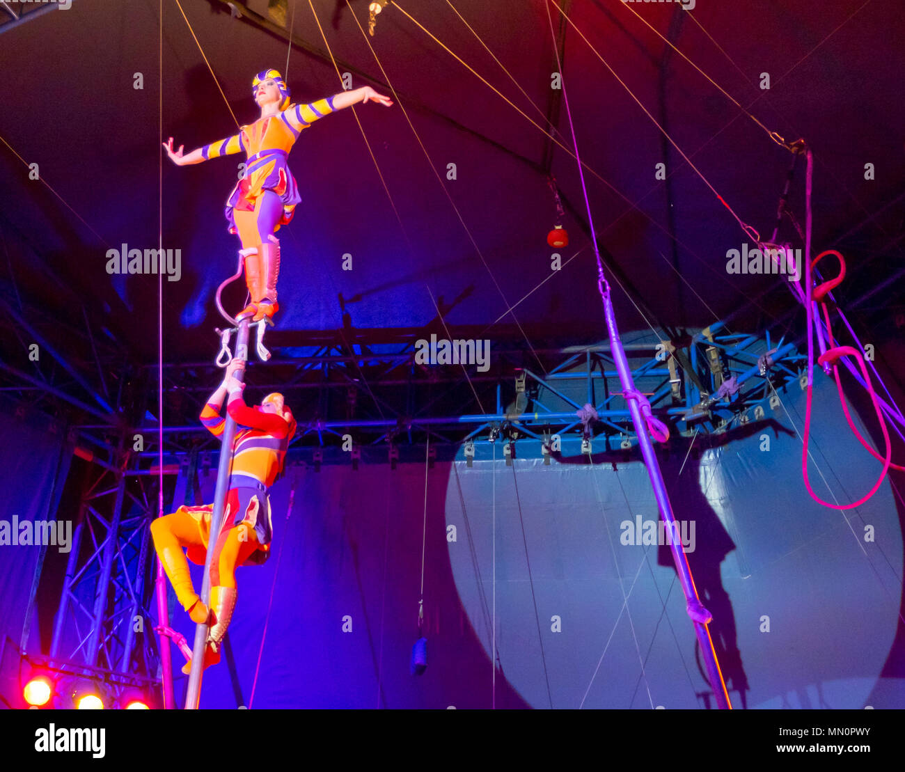 High Wire Acrobats High Resolution Stock Photography and Images - Alamy