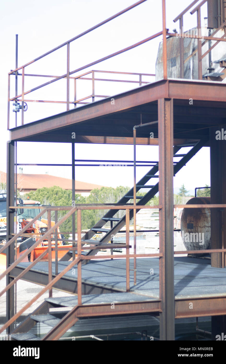 Fire station firefighter training equipment used by fireman to simulate ...