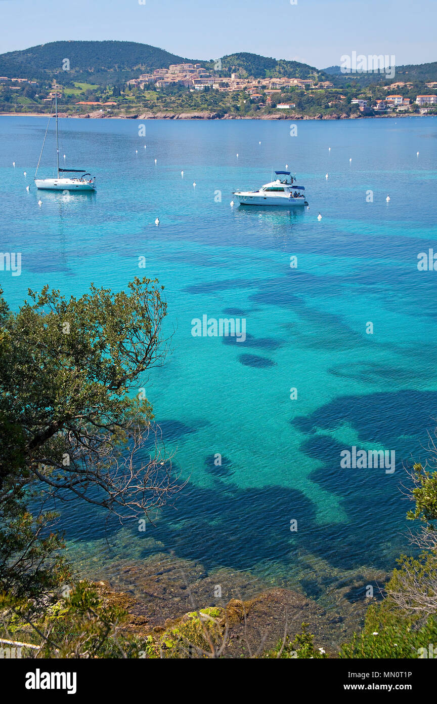 Bay of Agay, neighbourhood of Saint-Raphael, Cote d'Azur, Département ...