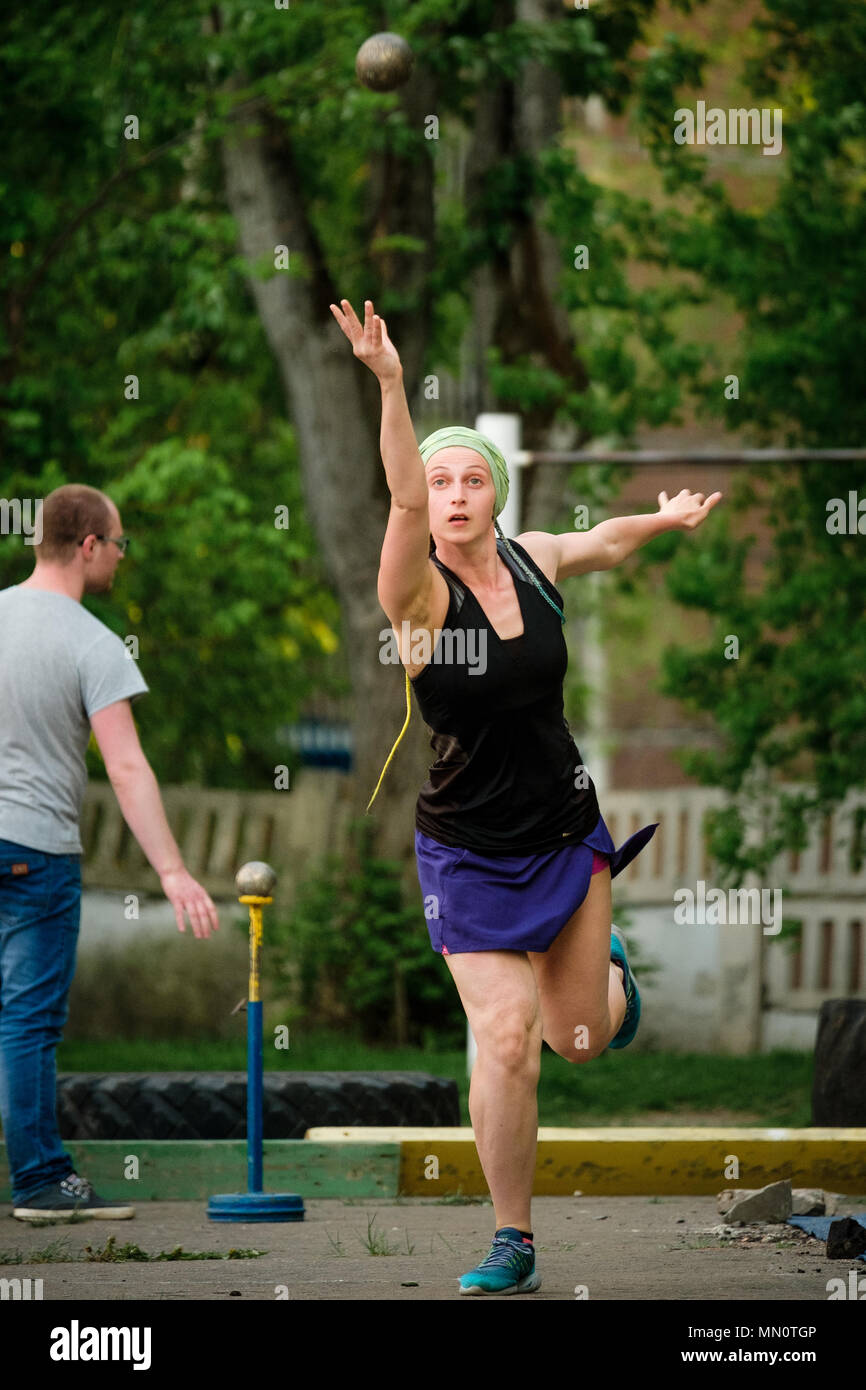MOSCOW, RUSSIA - MAY 12, 2018: Russian tournament Day Running of Bocce ...