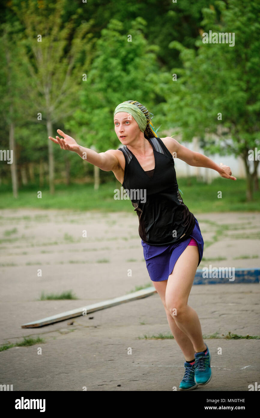 MOSCOW, RUSSIA - MAY 12, 2018: Russian tournament Day Running of Bocce ...