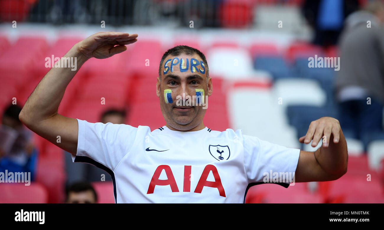 Tottenham Hotspur's fans during the Premier League match at Wembley ...