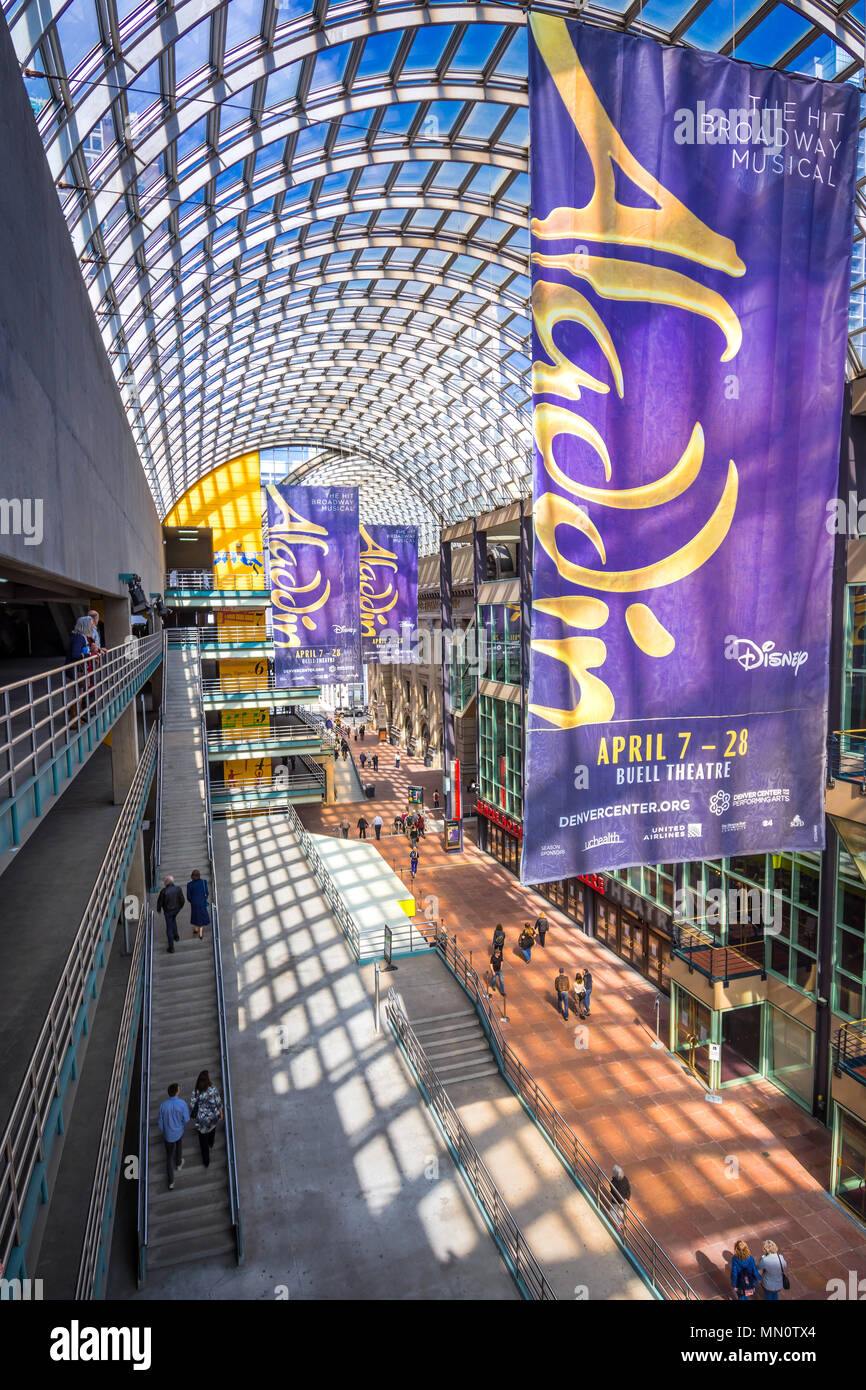 Denver Center for the Performing Arts, Denver, Colorado, USA Stock ...