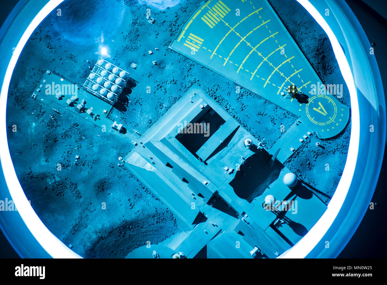 Lunar space base. Planet Prepare Space Rover for Planet's Surface ...