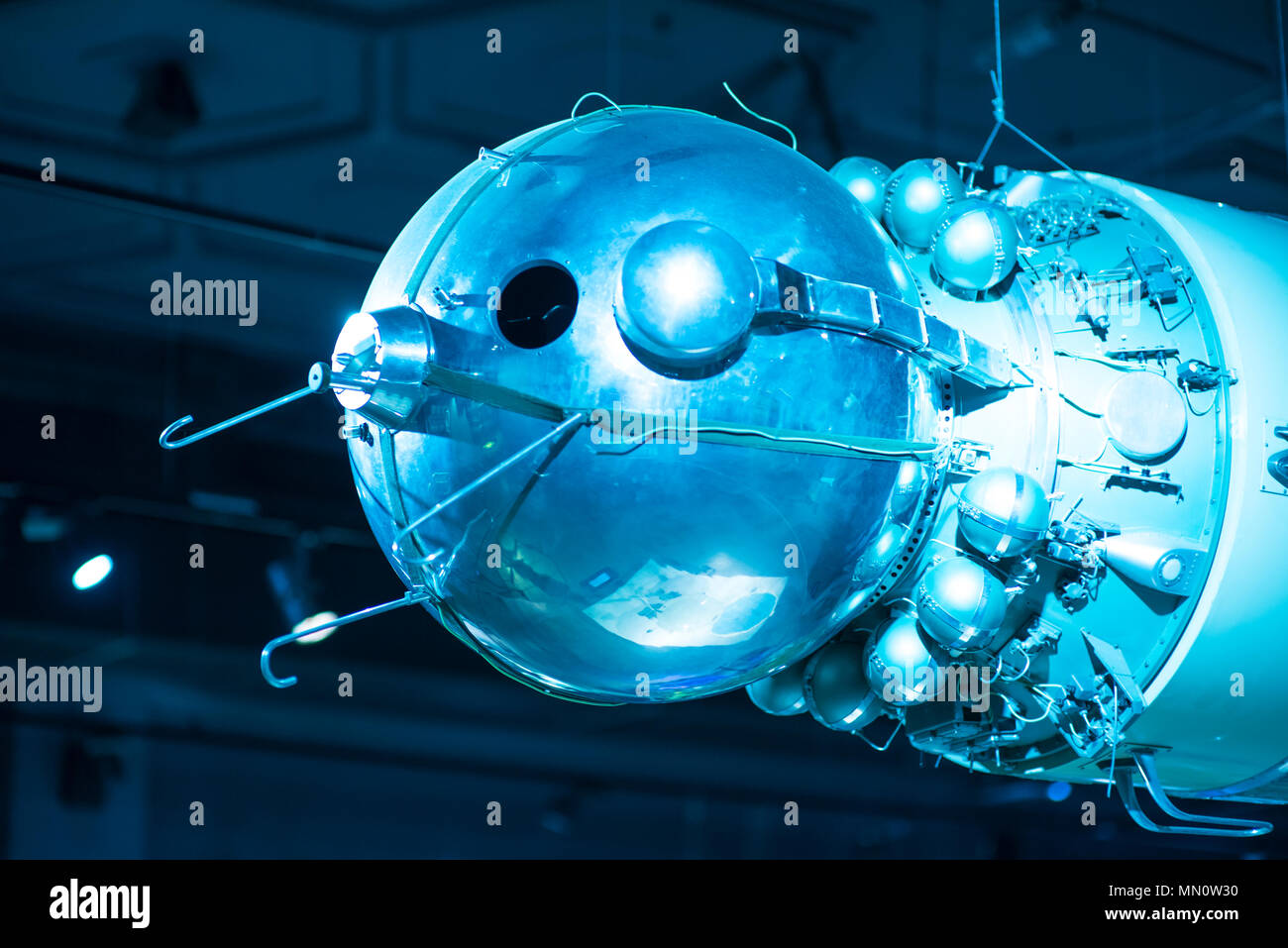 Space rocket at the poligon. Russian Cosmic programm Stock Photo - Alamy