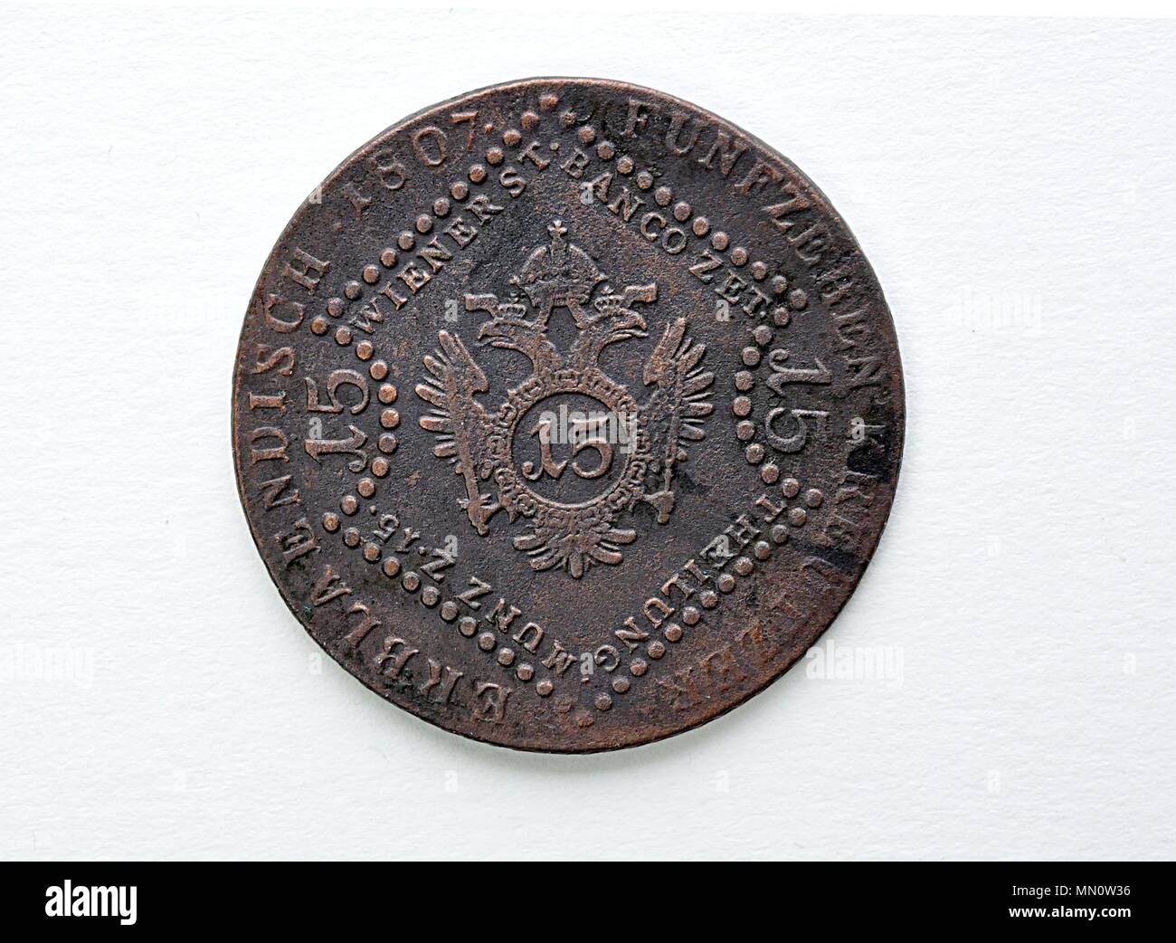 Old copper coins hi-res stock photography and images - Alamy