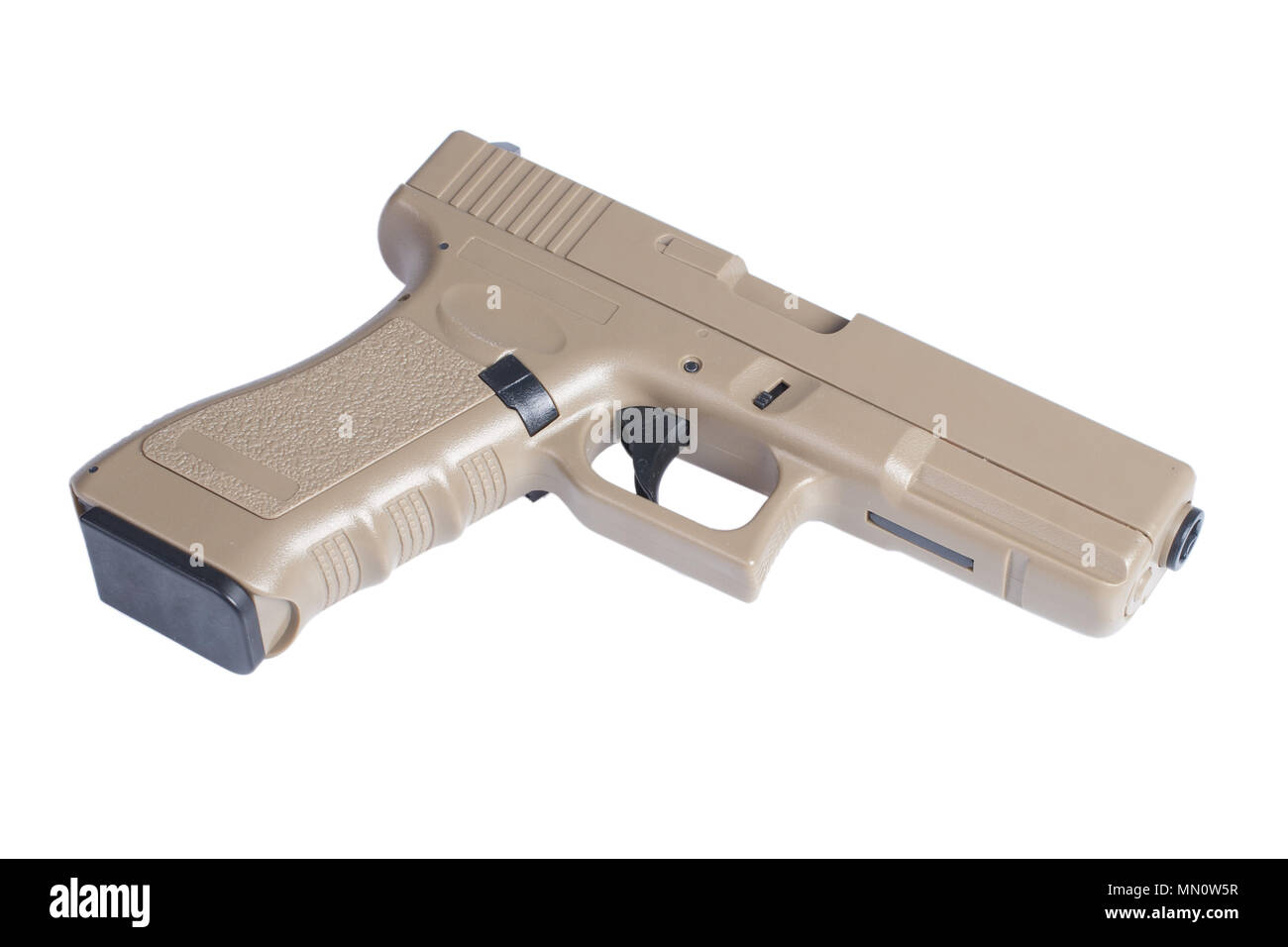 Glock automatic 9mm handgun pistol isolated on a white background Stock ...