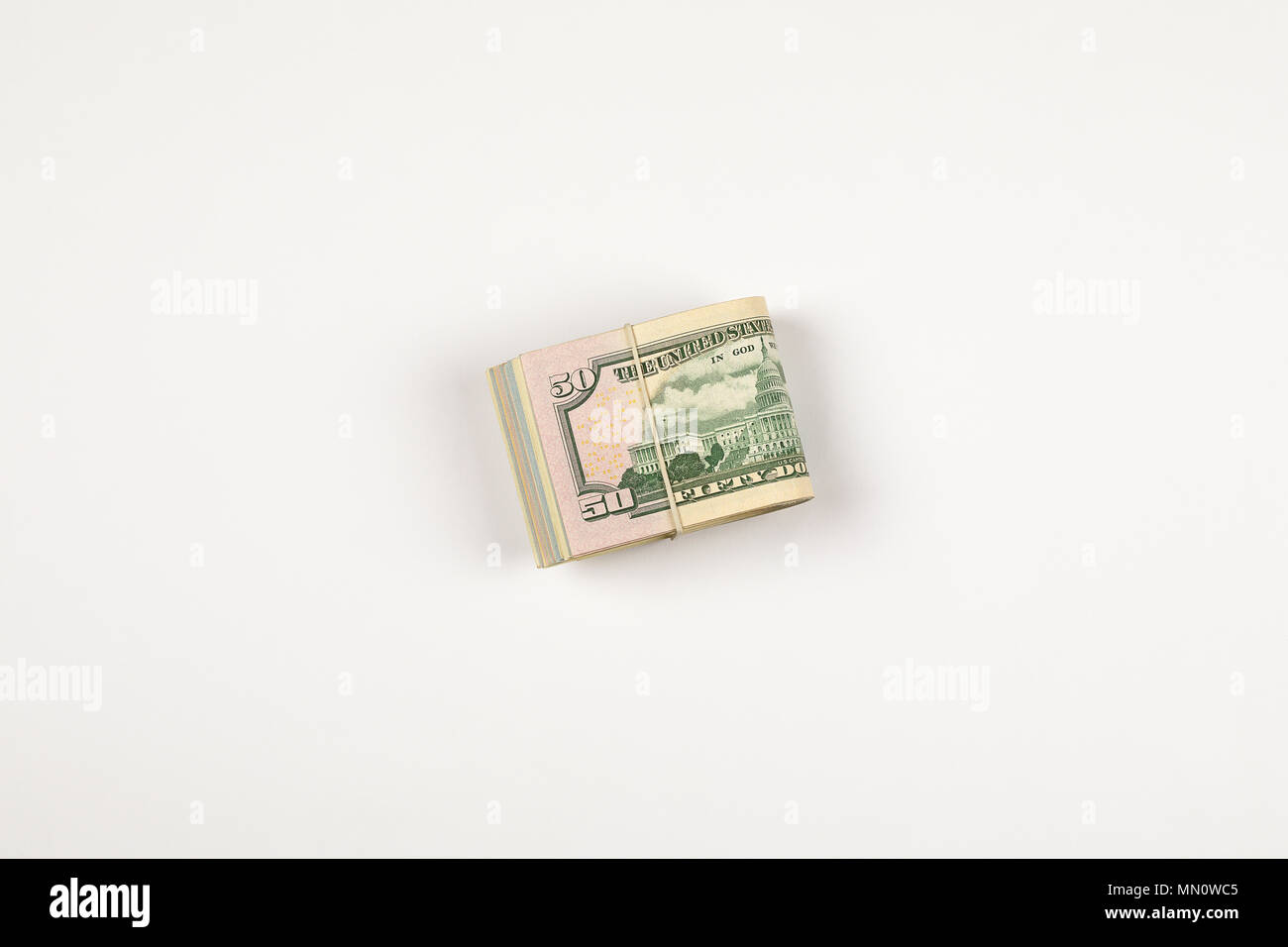 Stack 50 Dollar Bills High Resolution Stock Photography and Images - Alamy