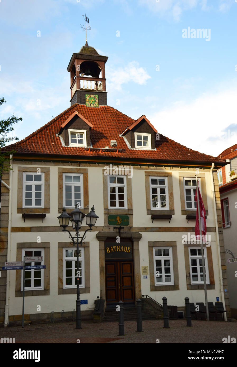 Rathaus building in Bad Munder, Germany Stock Photo - Alamy