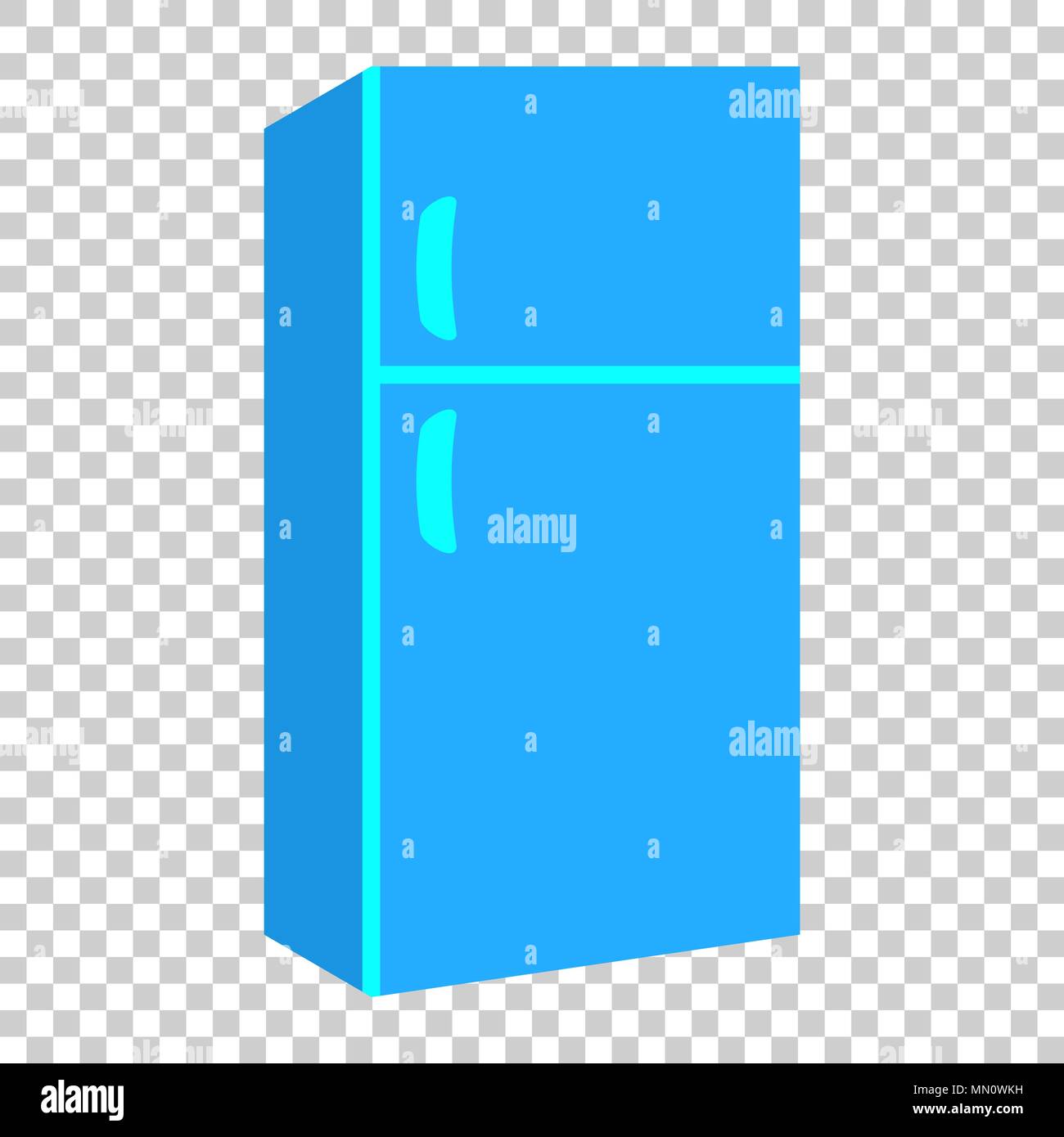 Fridge refrigerator vector icon in flat style. Frig freezer ...