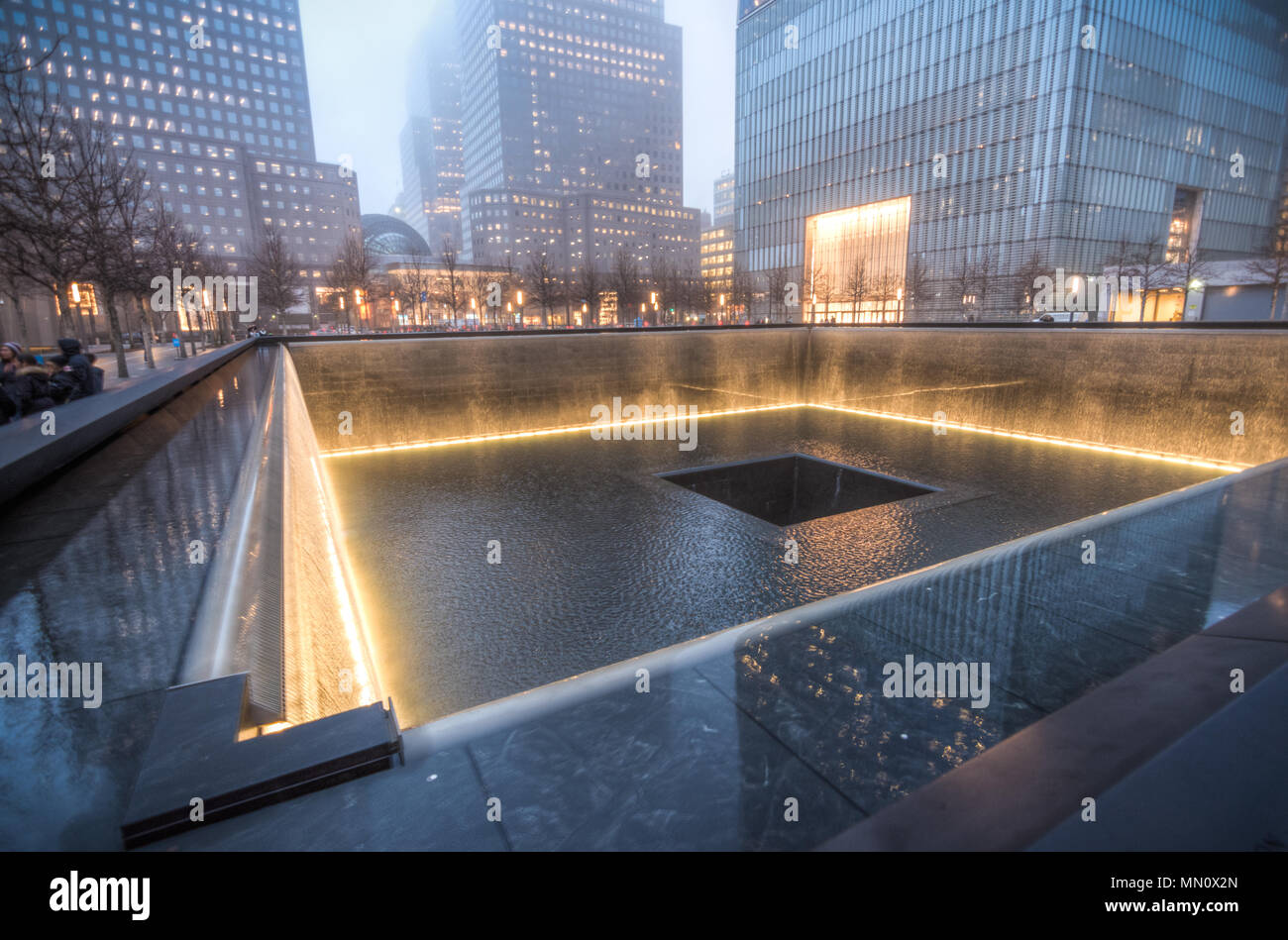 New York, US - March 29, 2018: The famous world trade center under ...