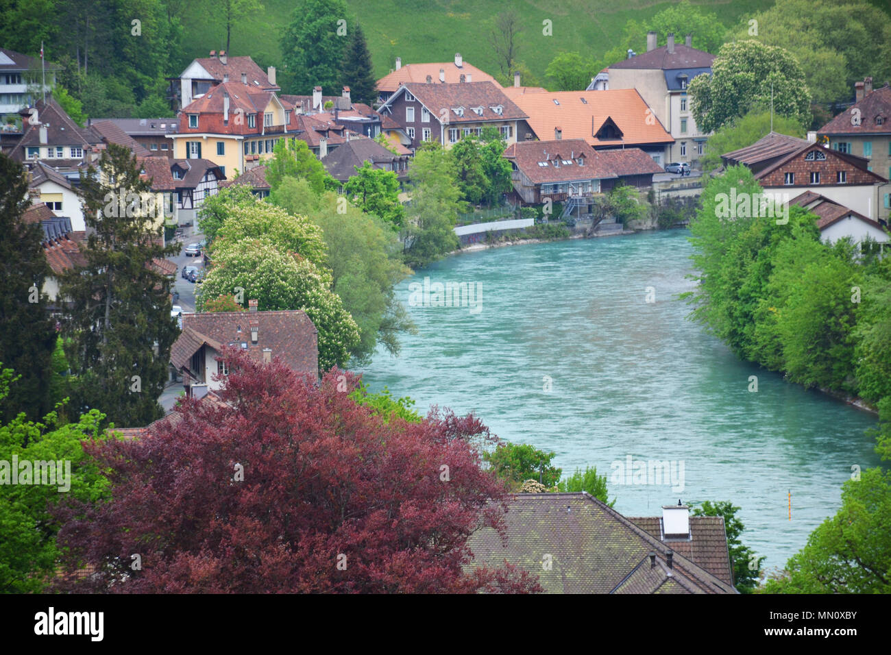 River aare bern aerial hi-res stock photography and images - Alamy