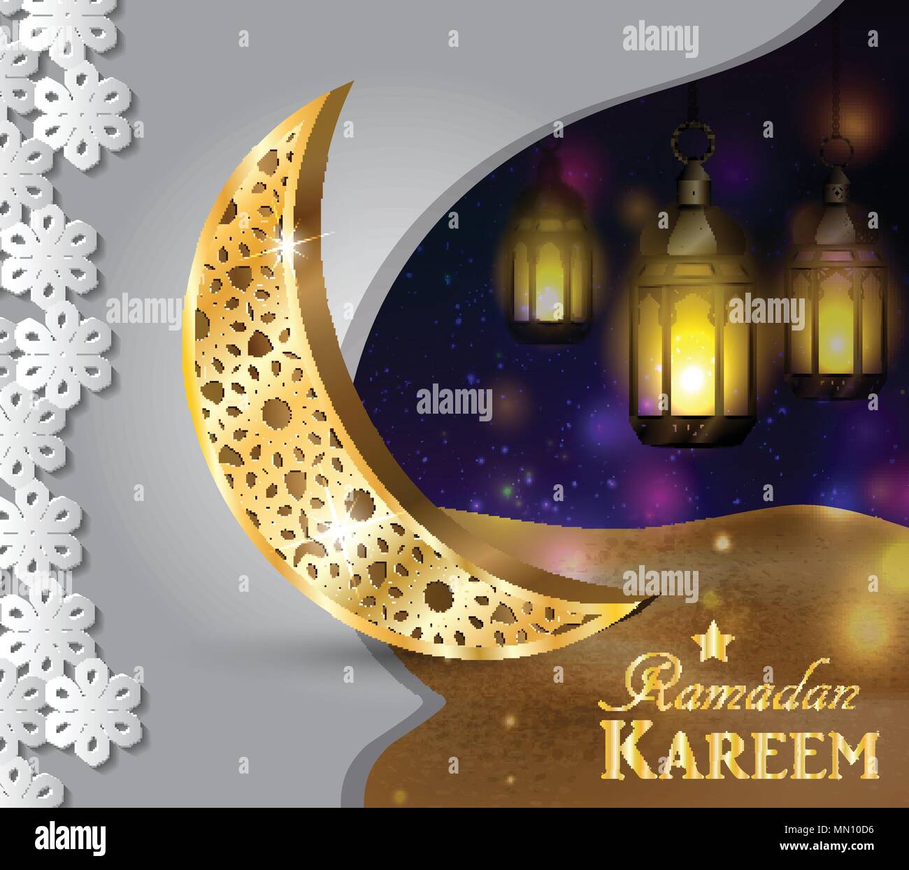 Star night middle east Stock Vector Images - Alamy
