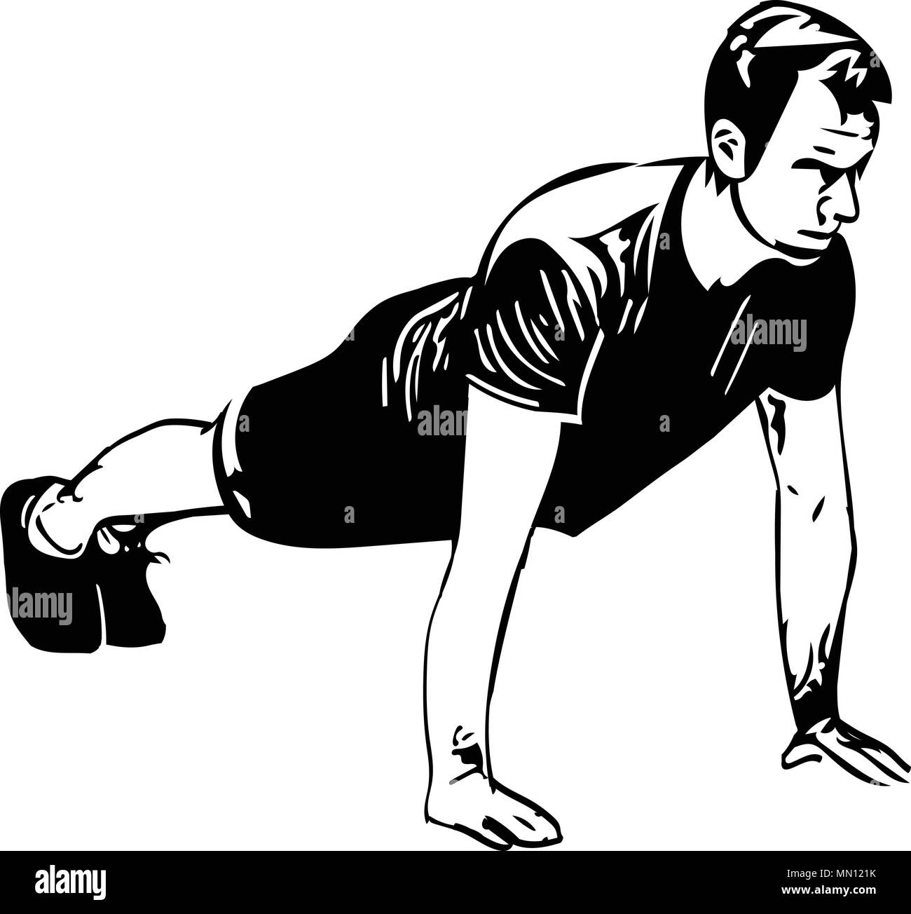 Push ups illustration hi-res stock photography and images - Alamy