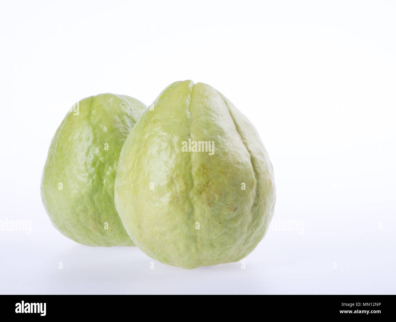 Guava (tropical fresh guava) on white background Stock Photo - Alamy