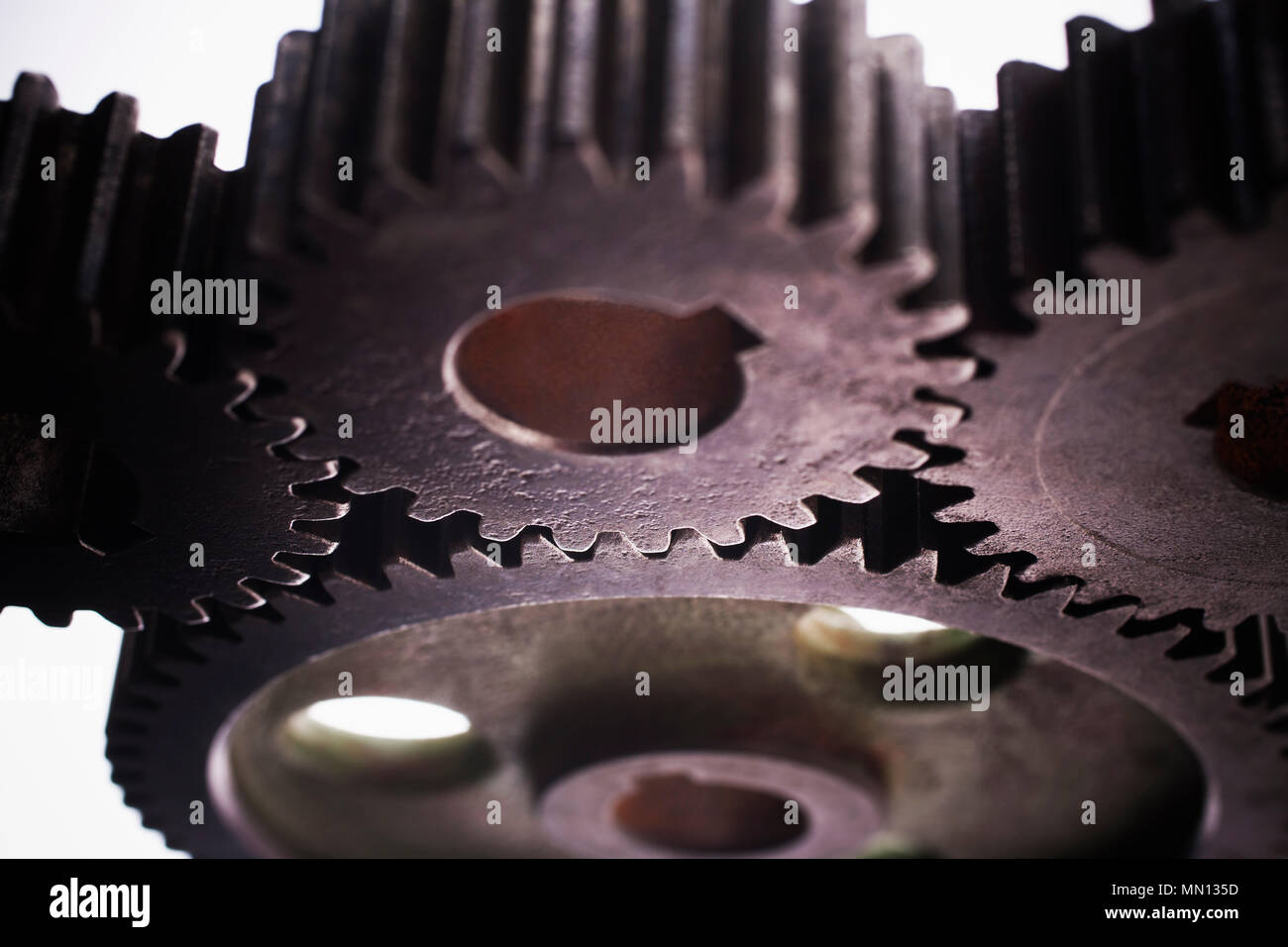 Mechanical engineering rusty gears cogs hi-res stock photography and ...