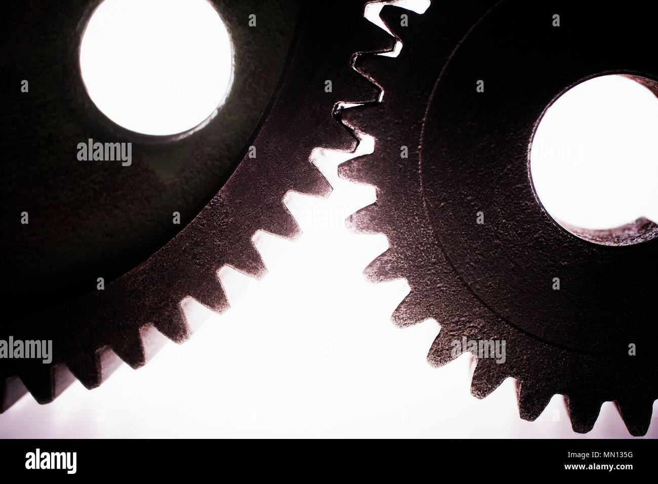 Close up pf Gears Joining Together Stock Photo - Alamy