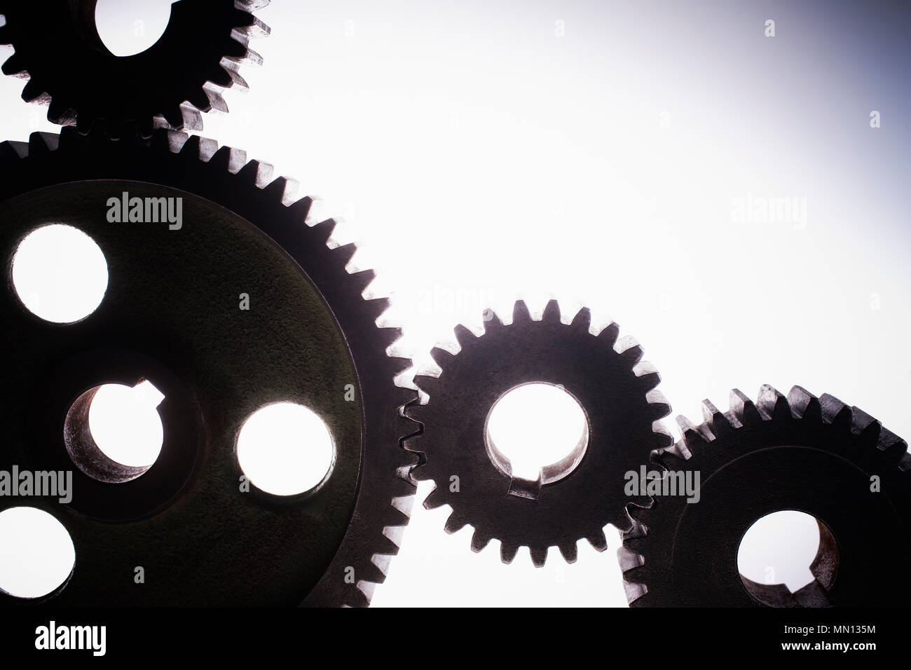 Close up pf Gears Joining Together Stock Photo - Alamy