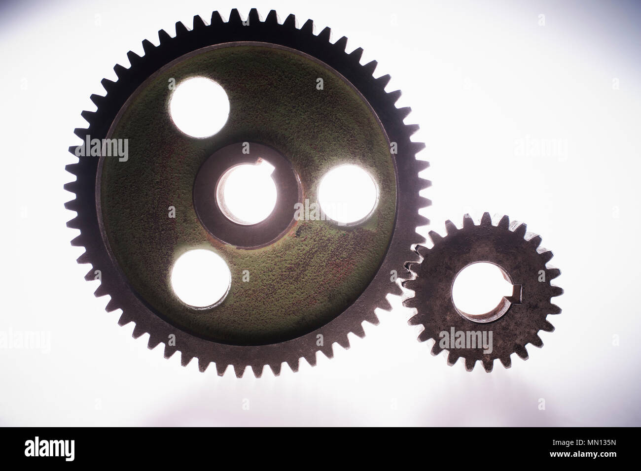 Close up pf Gears Joining Together Stock Photo - Alamy