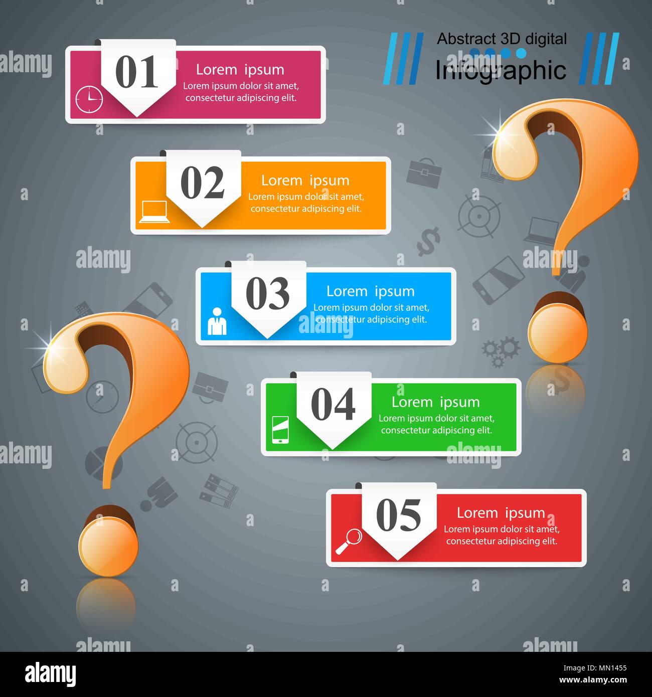Business infographics. Question mark Stock Vector Image & Art - Alamy
