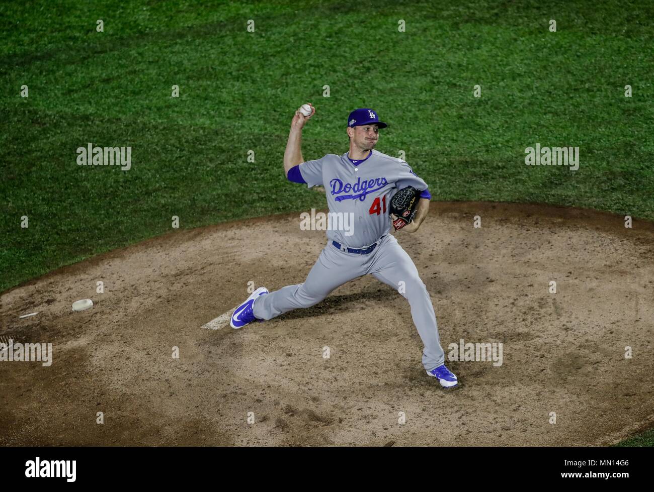 Daniel Hudson . Baseball action during the Los Angeles Dodgers game ...