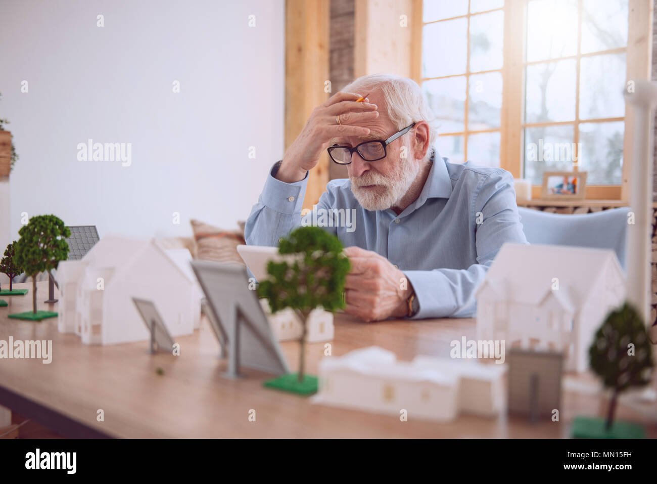 Professional smart engineer thinking Stock Photo - Alamy