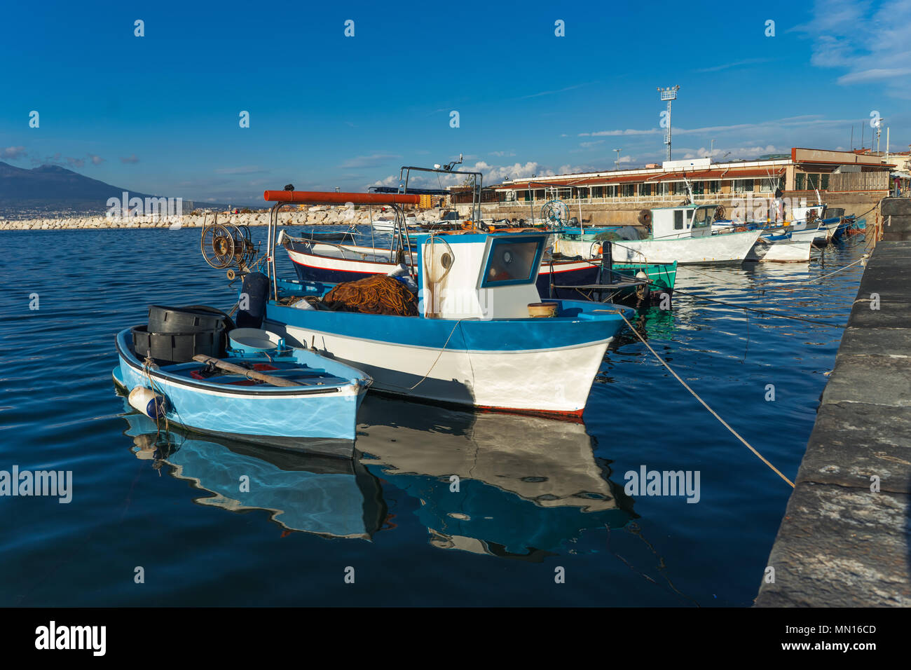 Castellammare di Stabia, gulf of Naples, Italy, Europe - fishermen ...