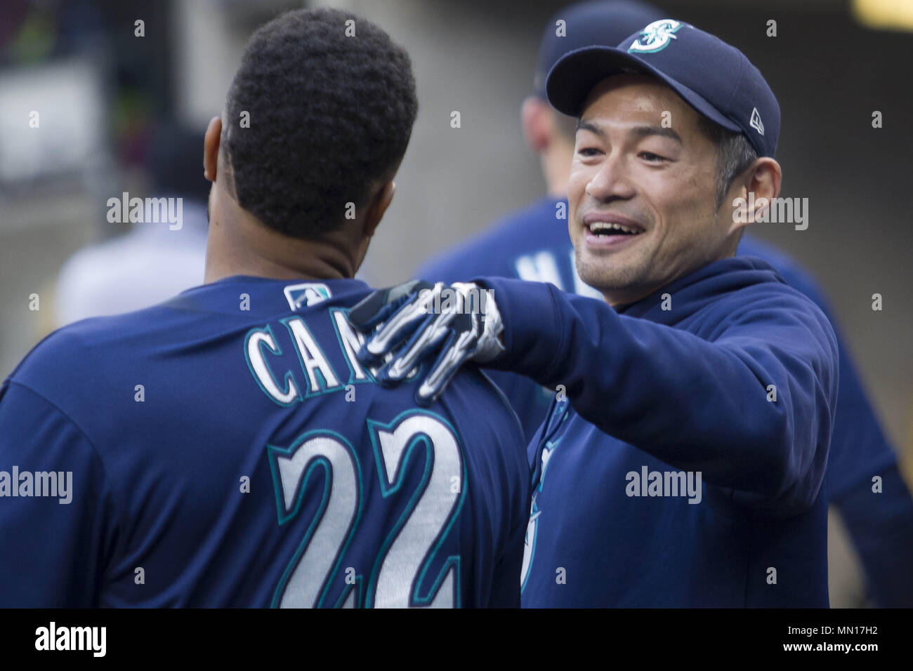 Detroit, Michigan, USA. 5th May, 2018. ICHIRO SUZUKI bench coach of the ...