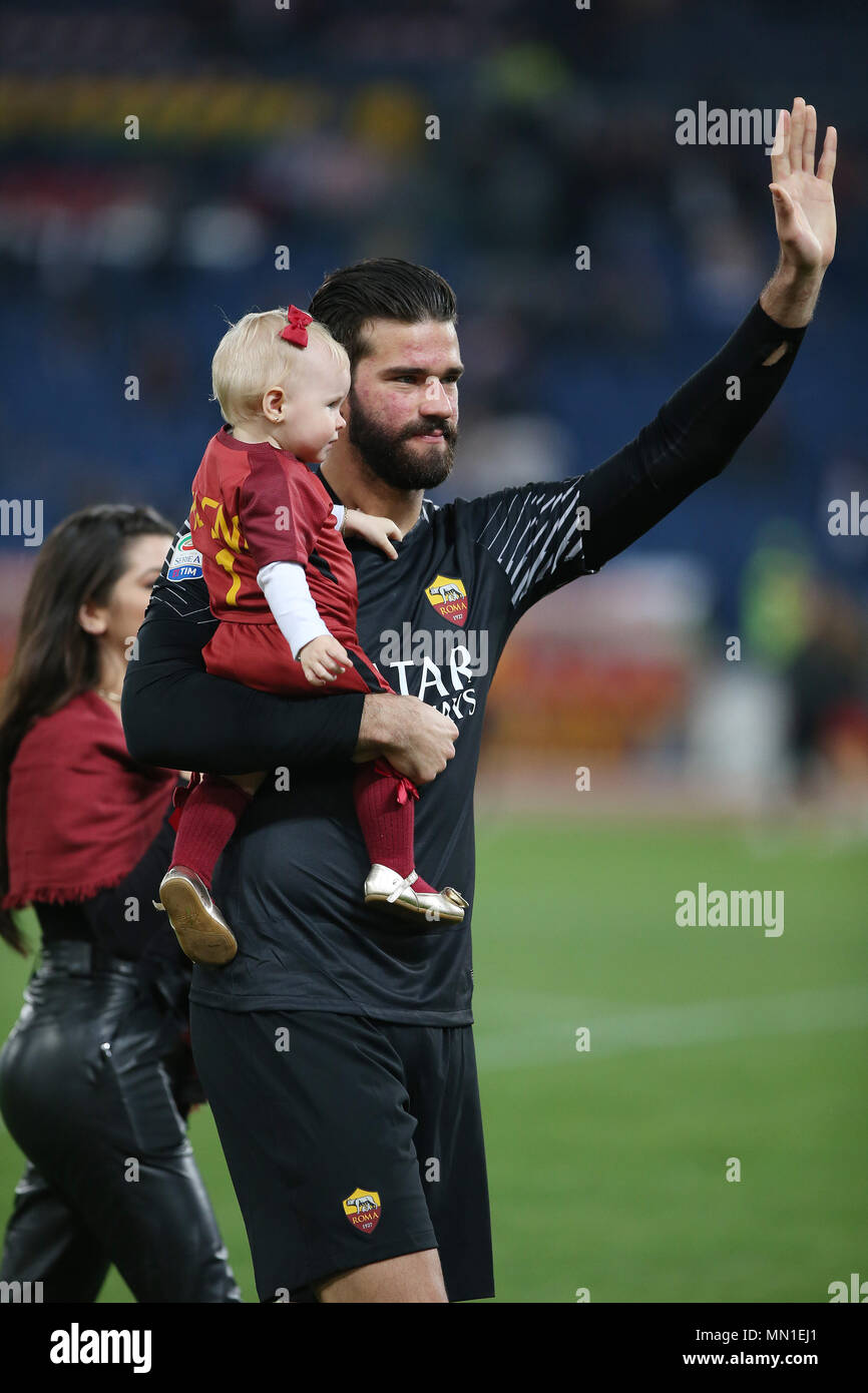 Stadio Olimpico, Rome, Italy. 13th May, 2018. Serie A Football, Roma ...
